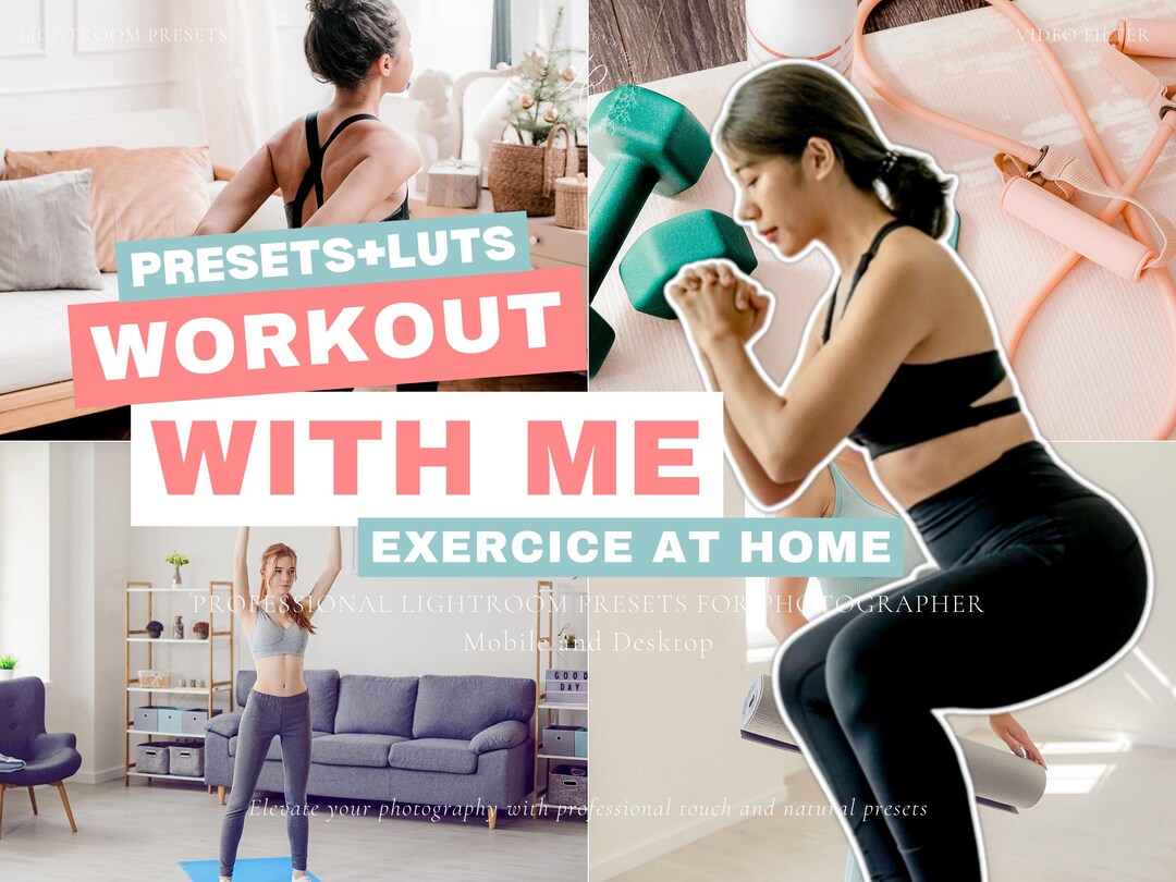10 WORKOUT LUTS and Lightroom Presets, Fitness Video and Photo Color ...
