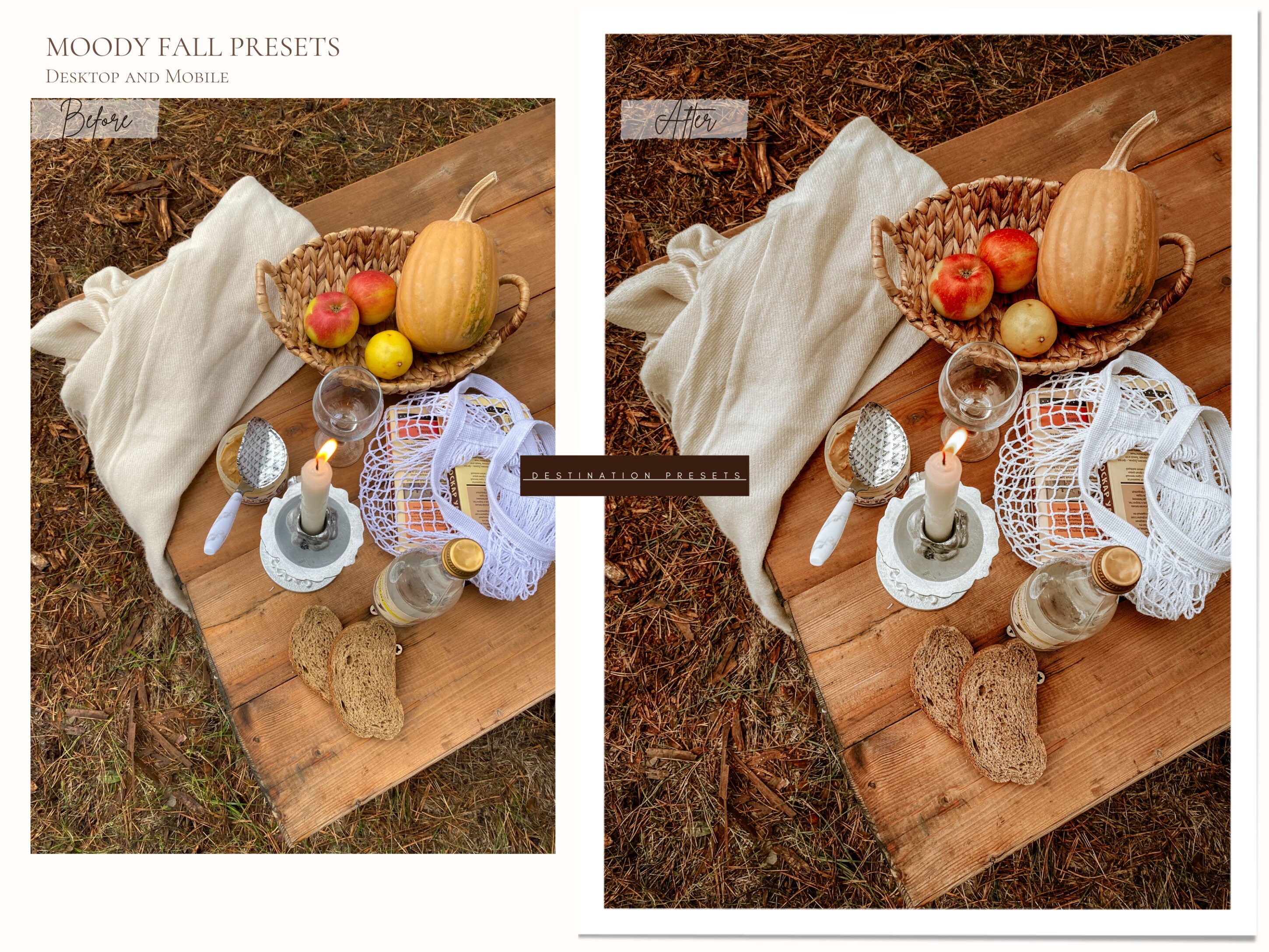 20 MOODY FALL Lightroom Mobile & Desktop Presets, Dark Aesthetic ...