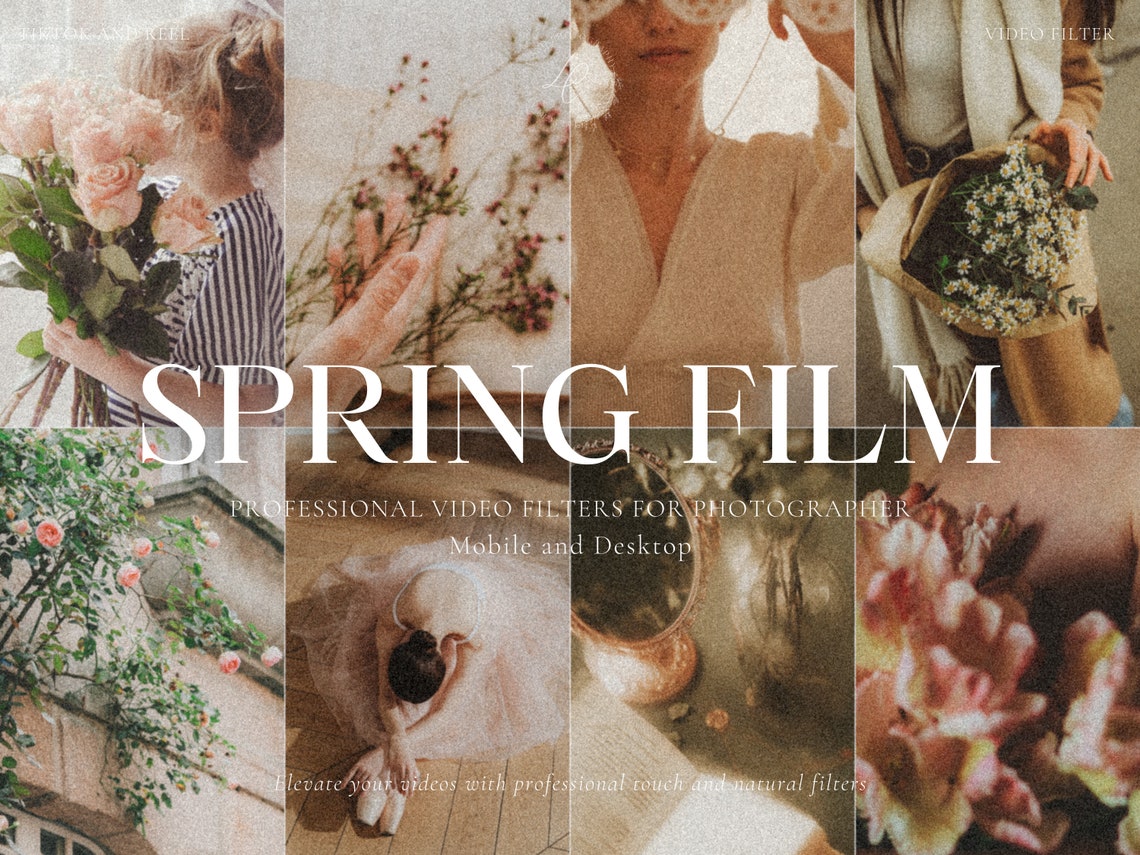 350 SPRING Luts Video Filter Bundle, Aesthetic Filter for Instagram ...