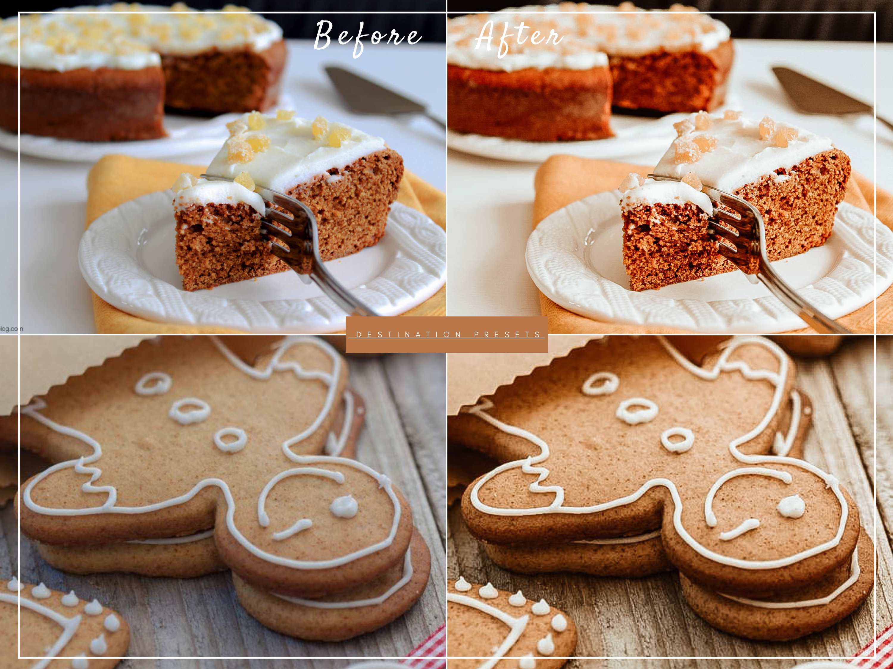 GINGERBREAD Lightroom Presets Christmas Presets for Family Warm Tone ...