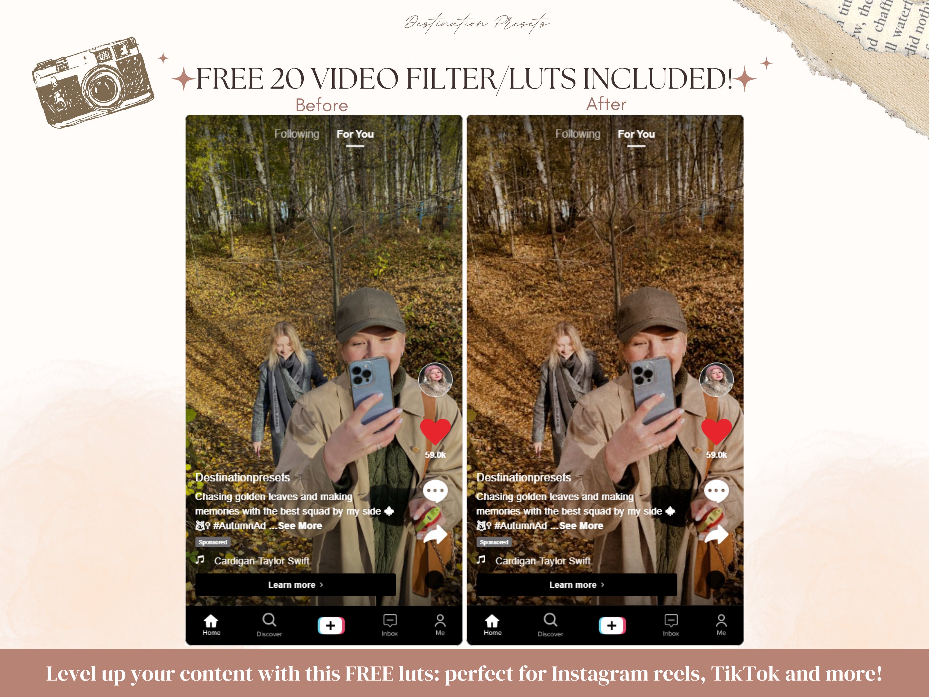 20 MOODY FALL Lightroom Mobile & Desktop Presets, Dark Aesthetic ...