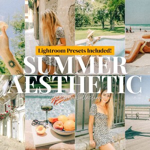 20 SUMMER AESTHETIC Video Filter and Lightroom Presets, Travel Presets ...