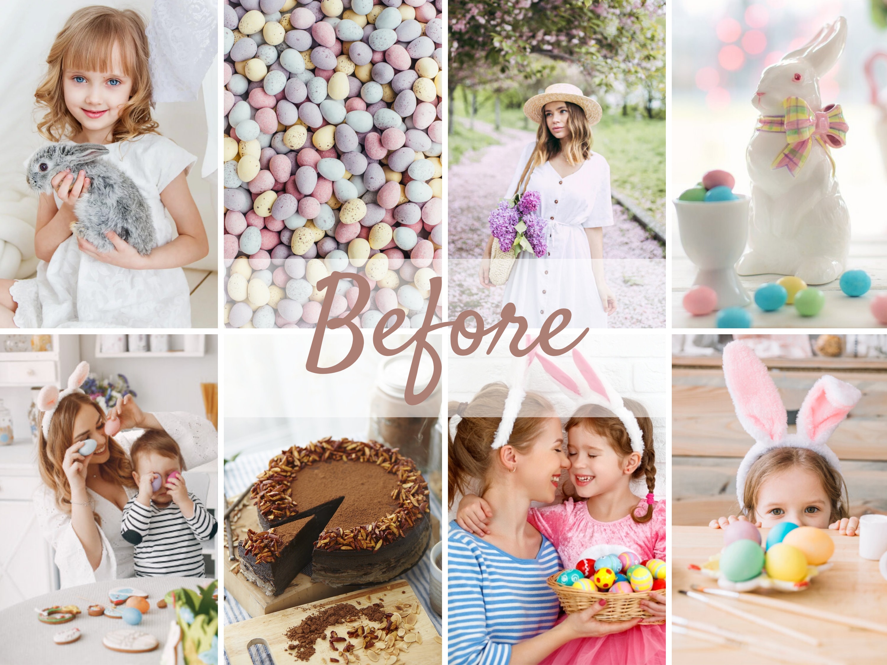 10 EASTER LIGHTROOM Mobile Desktop Presets Children Preset Bright ...
