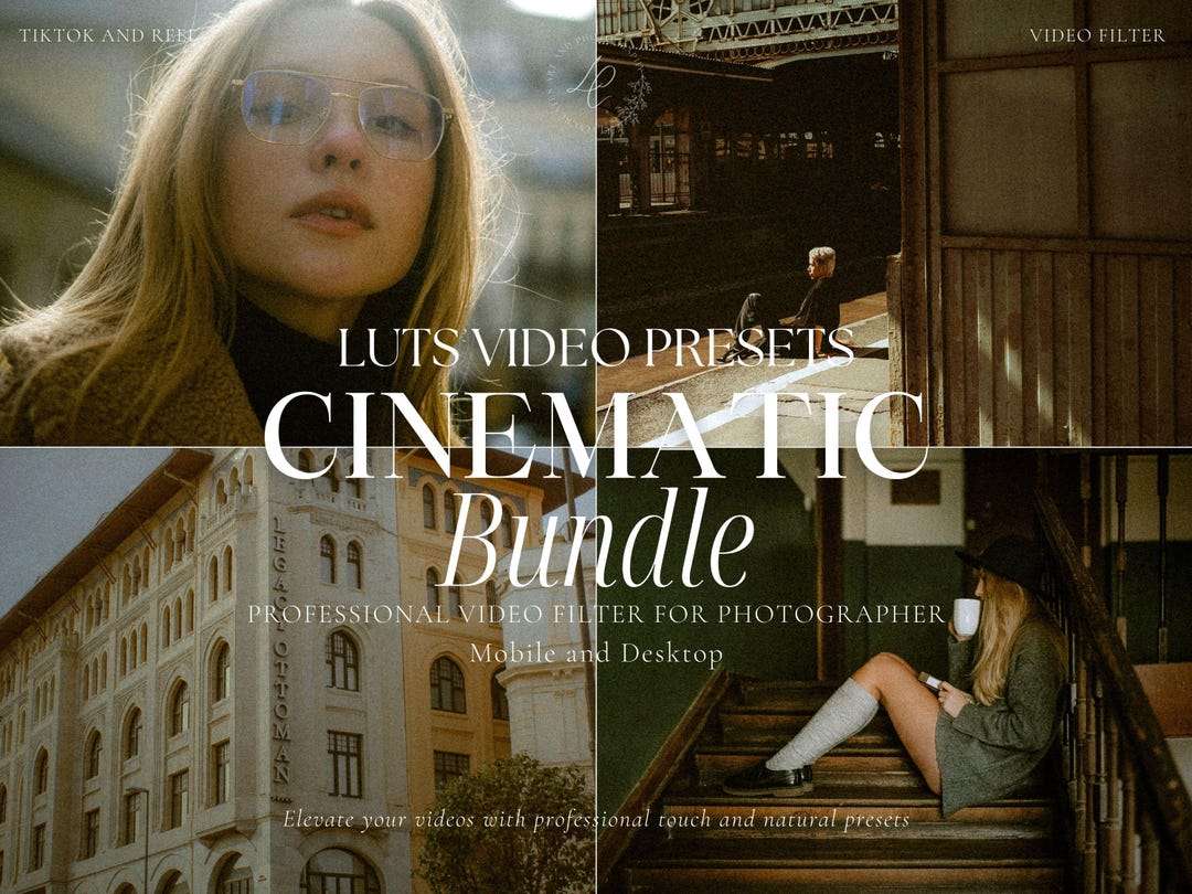 600+ CINEMATIC LUTS Video Presets, Video and Photo Color Grading, Film ...