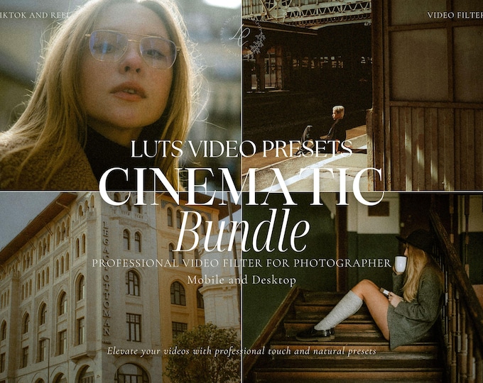 20 Cinematic Luts Video Presets | Photo and Video | Mobile & Desktop ...