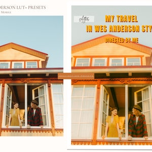 WES ANDERSON Luts and Video Filter Bundle, Film Presets for Lightroom ...