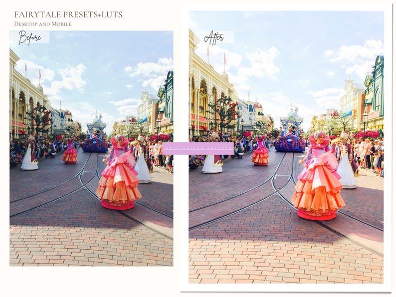 Fairytale Lightroom Presets, Theme Park Presets, Bright and Vibrant ...