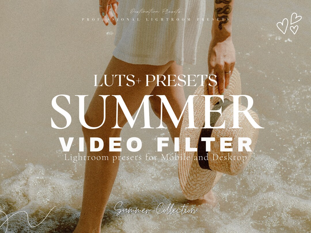 20 SUMMER AESTHETIC Video Filter and Lightroom Presets, Travel Presets ...