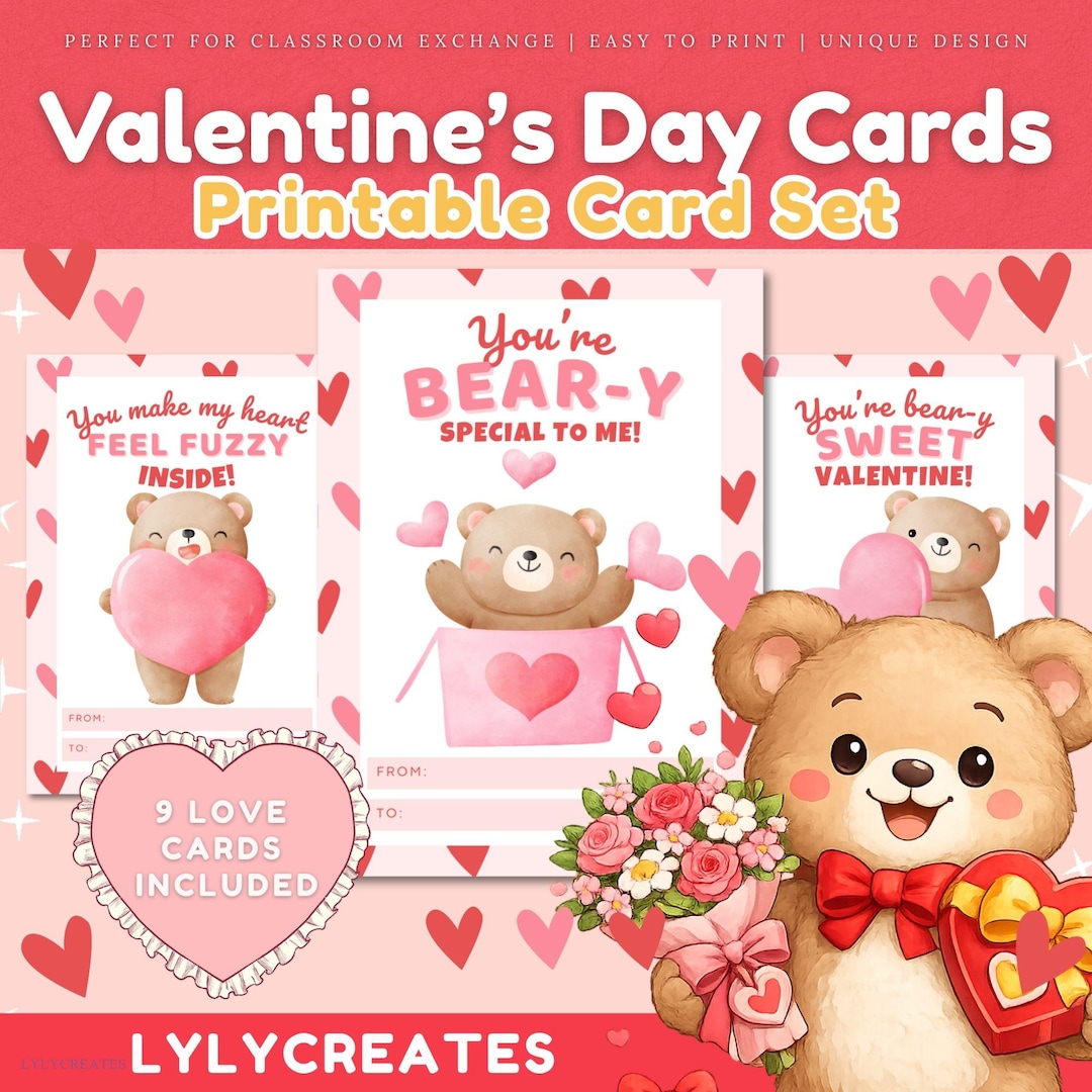 Valentines Day Cards, Kids Valentines Day Cards for School, Funny ...