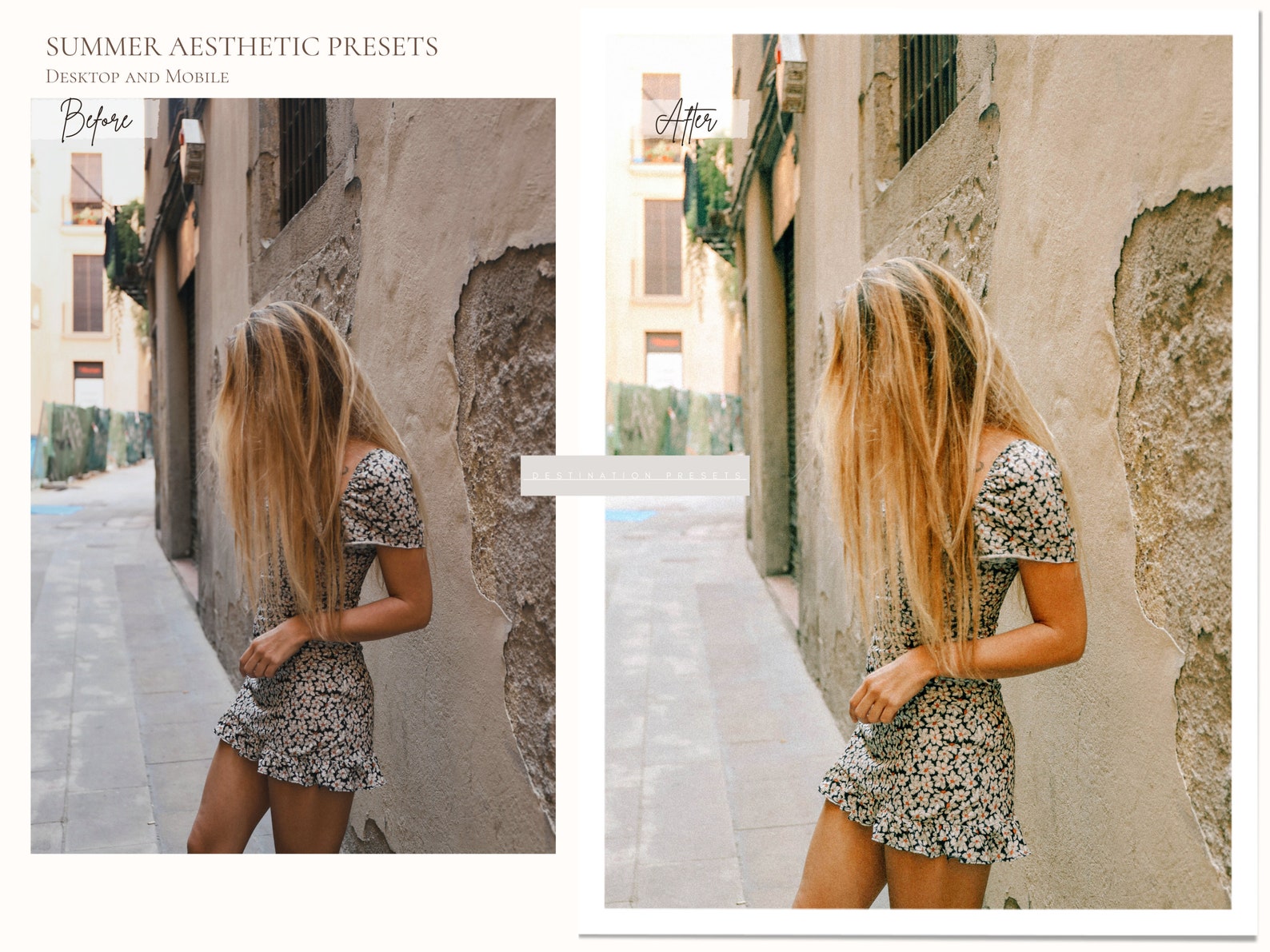 20 SUMMER AESTHETIC Video Filter and Lightroom Presets, Travel Presets ...