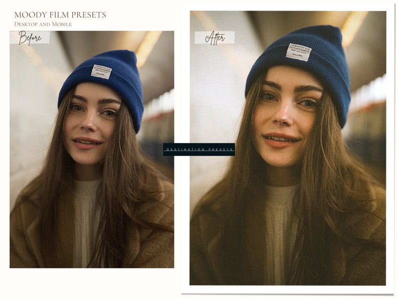16 MOODY FILM Lightroom Mobile & Desktop Presets Faded Film - Etsy