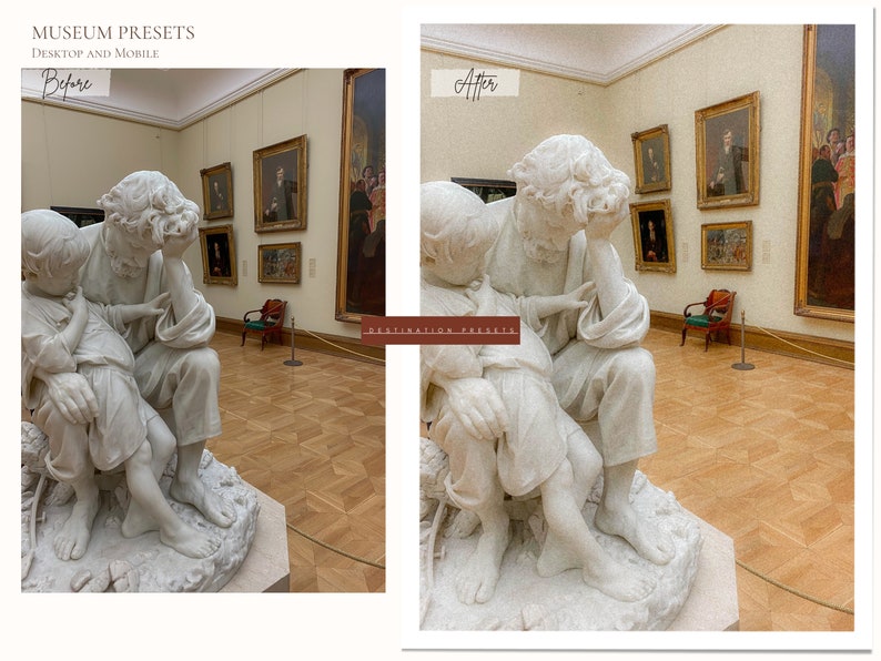 16 MUSEUM Aesthetic Lightroom Mobile & Desktop Presets, Artistic ...