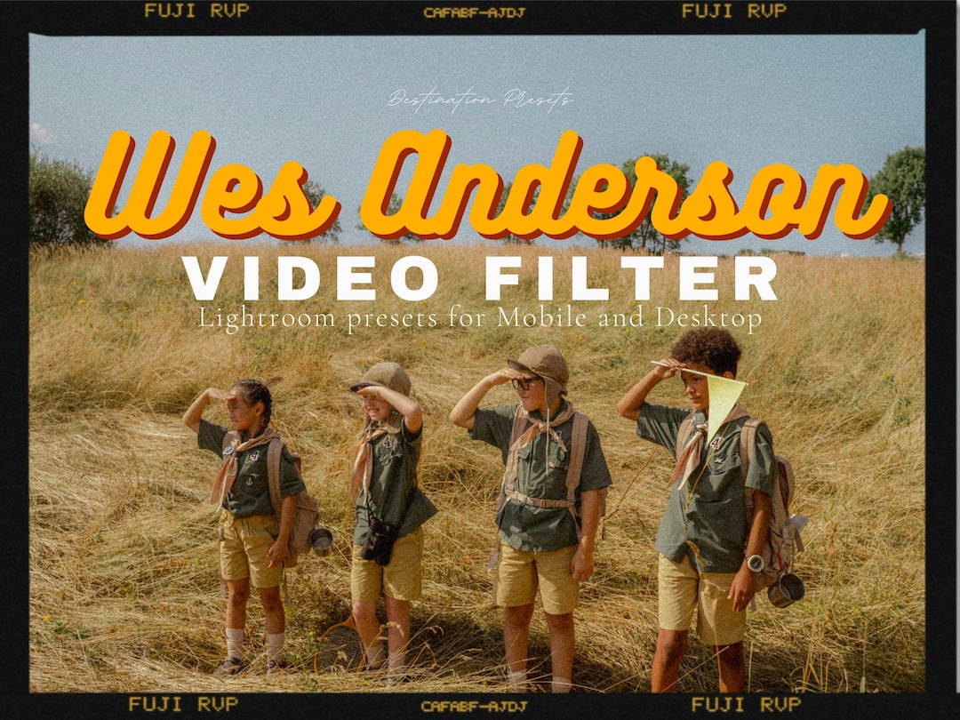 WES ANDERSON Luts and Video Filter Bundle, Film Presets for Lightroom ...