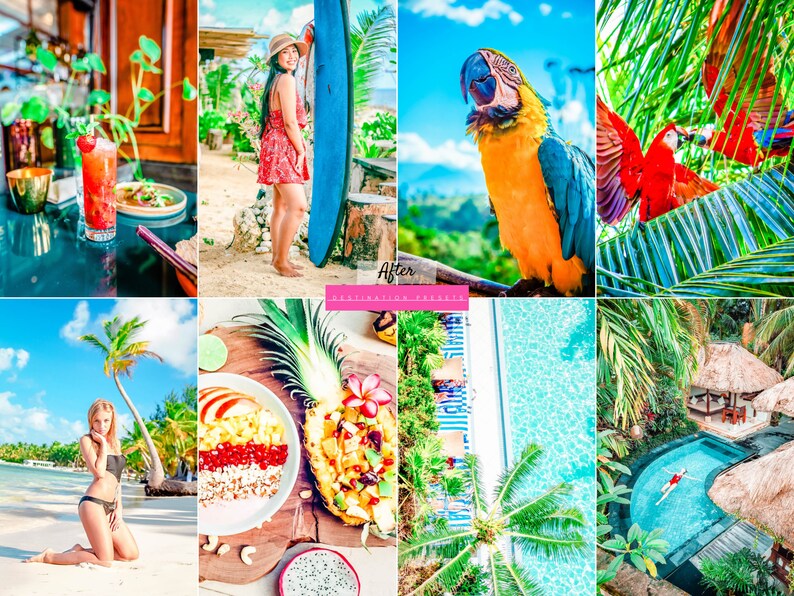 15 PARADISE Lightroom Presets Summer Presets for Instagram - Etsy
