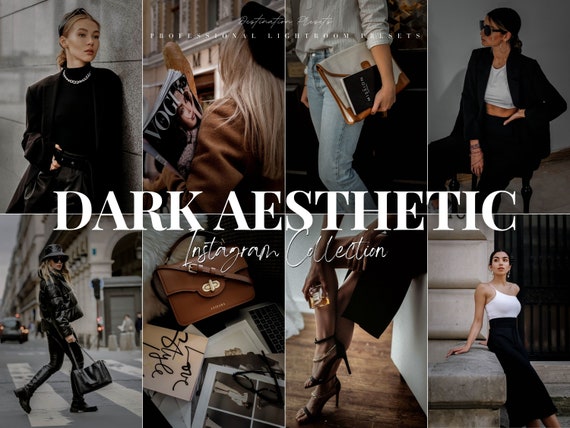 13 DARK AESTHETIC Lightroom Mobile & Desktop Presets - Etsy
