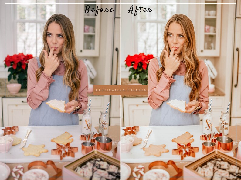 GINGERBREAD Lightroom Presets Christmas Presets for Family Warm Tone ...