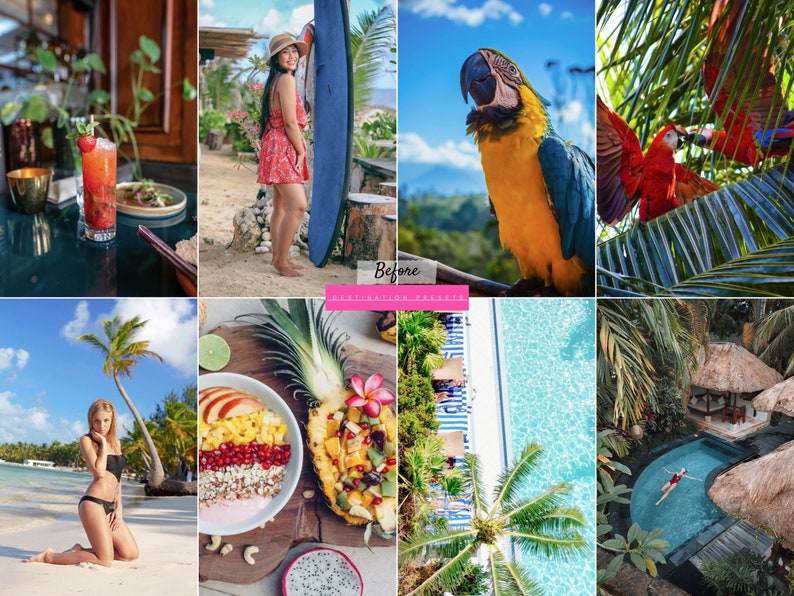 15 PARADISE Lightroom Presets Summer Presets for Instagram - Etsy