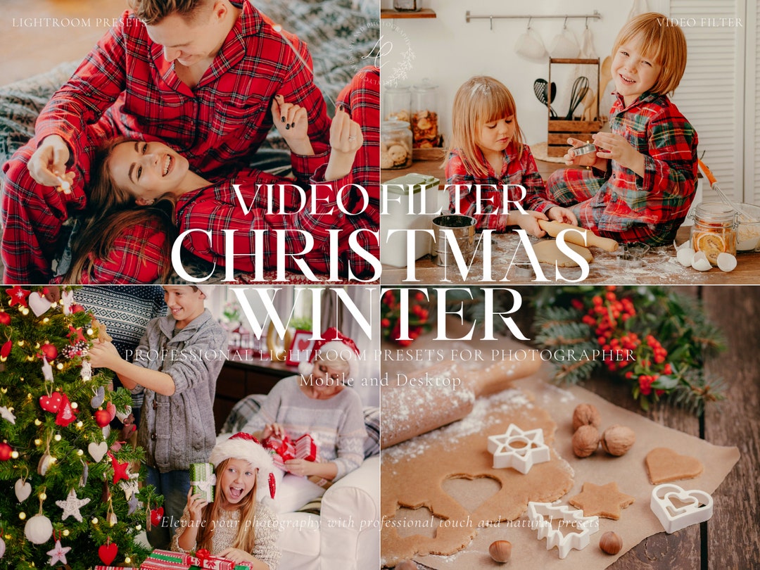 400 CHRISTMAS LUTS Video Preset, Winter Filter, Cozy Holiday Filter ...
