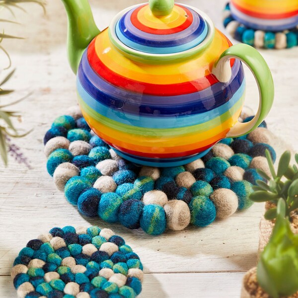Felt Ball Trivet - Etsy