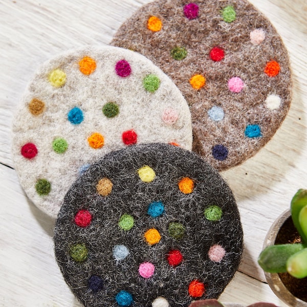 Felt Coasters - Etsy