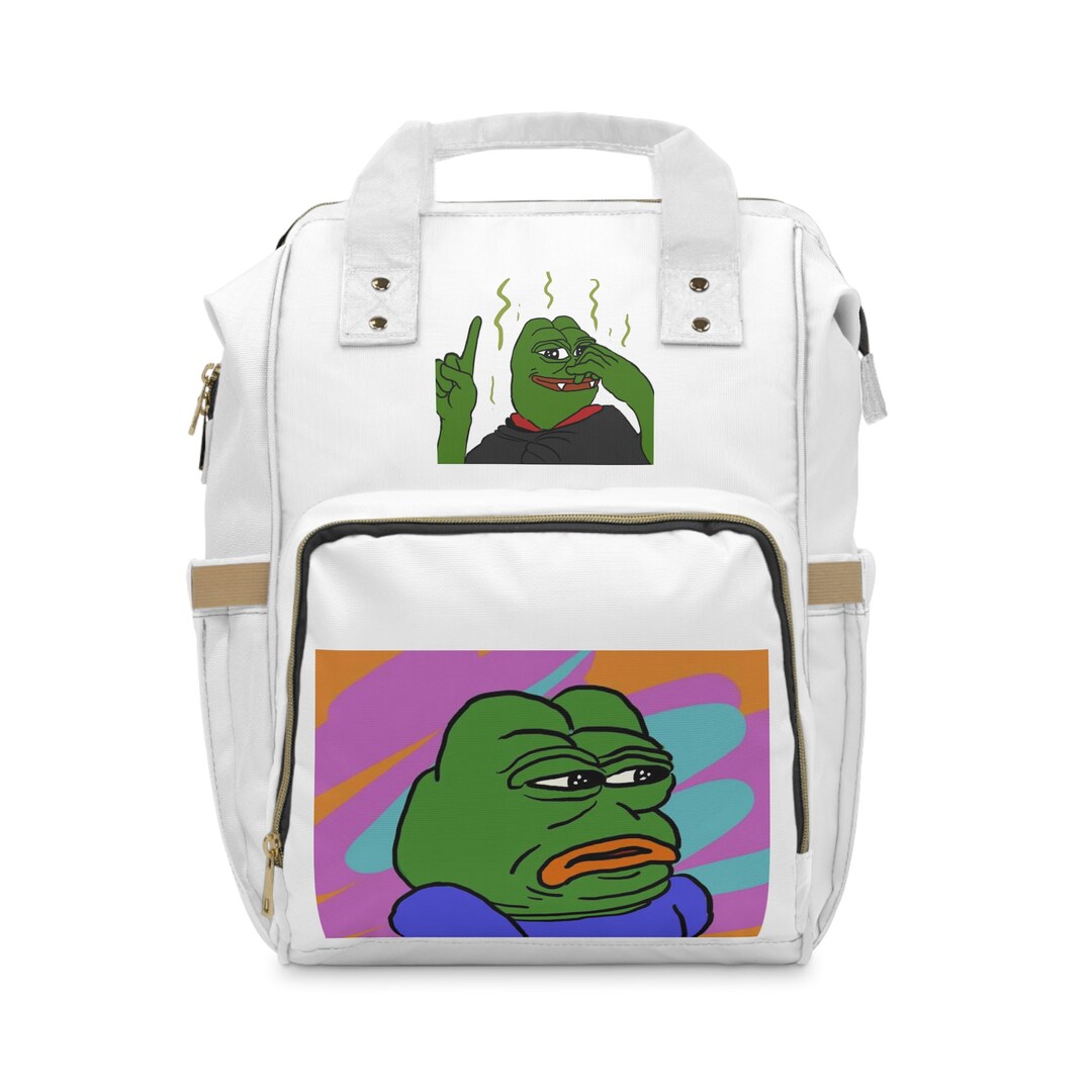 Froggy Carryall: Pepe-inspired Diaper Backpack - Etsy
