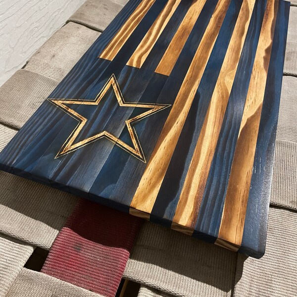 Dallas Cowboys Wooden Flag - Etsy