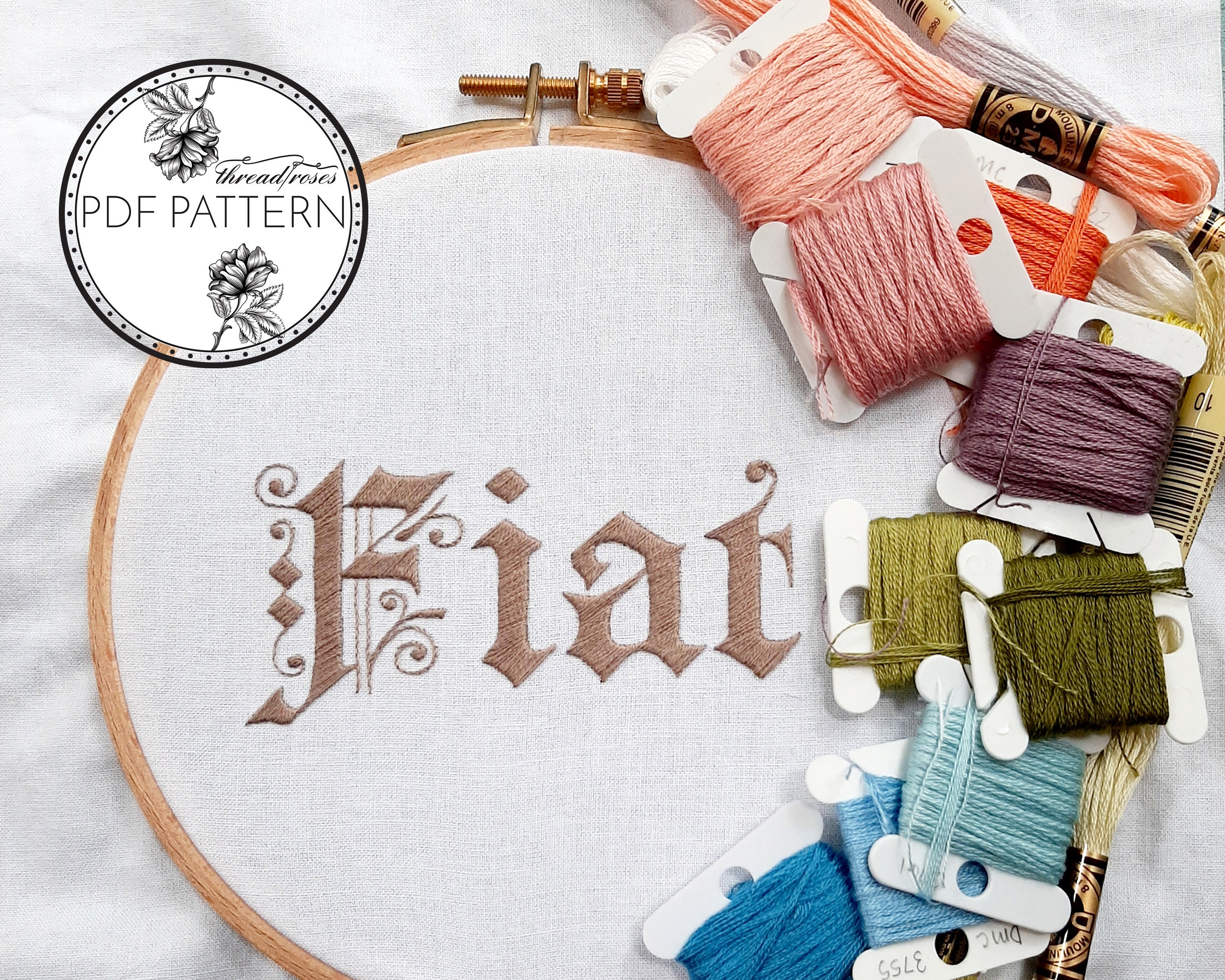 Fiat Catholic Hand Embroidery Pattern - Etsy