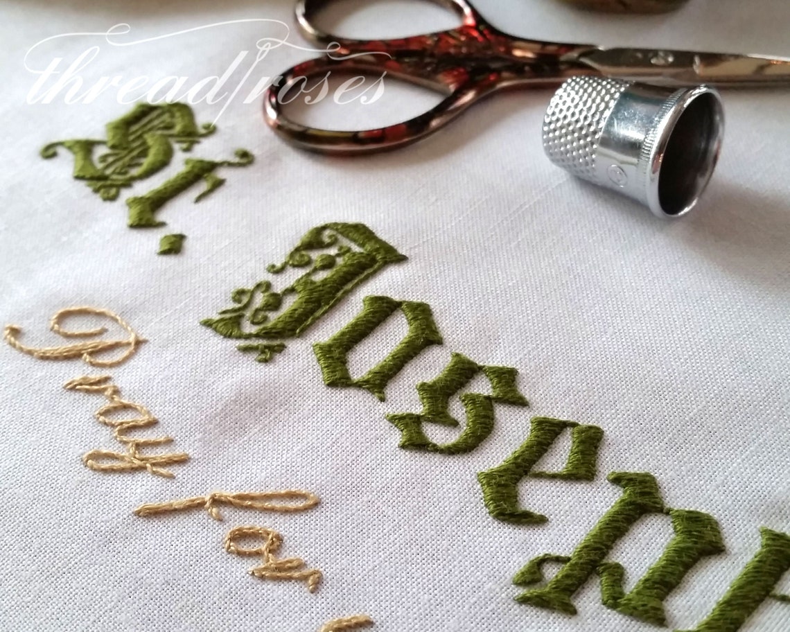 Saint Joseph, Stitch the Saints — Catholic Embroidery Pattern - Etsy