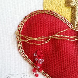 Sacred Heart of Jesus — Catholic Hand Embroidery Pattern - Etsy