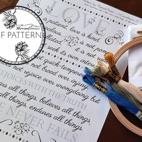 Ave Maria catholic Hand Embroidery Pattern - Etsy