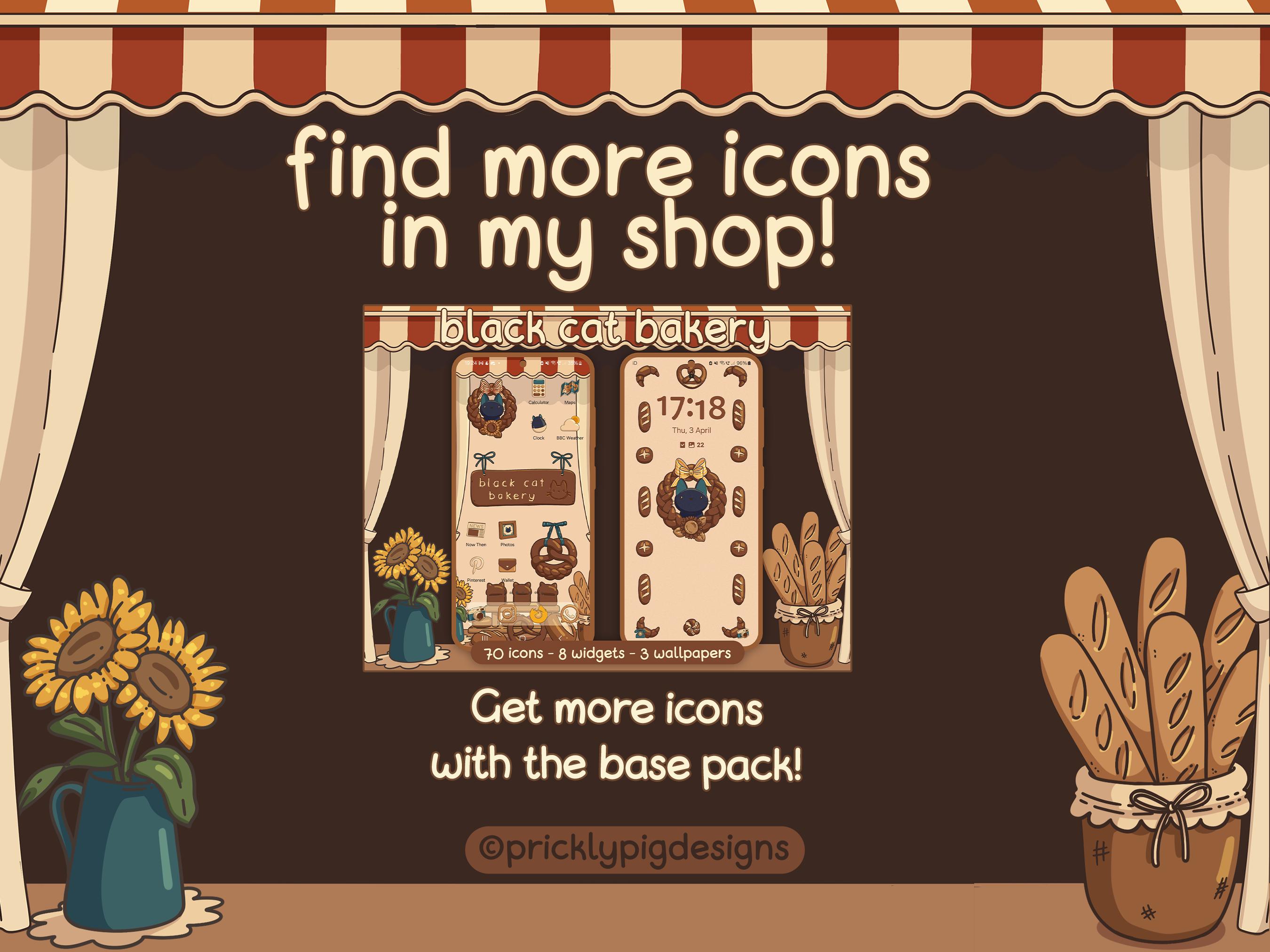 Black Cat Bakery EP 2: Witchy Wallpapers, Icons and Widgets for Ios ...