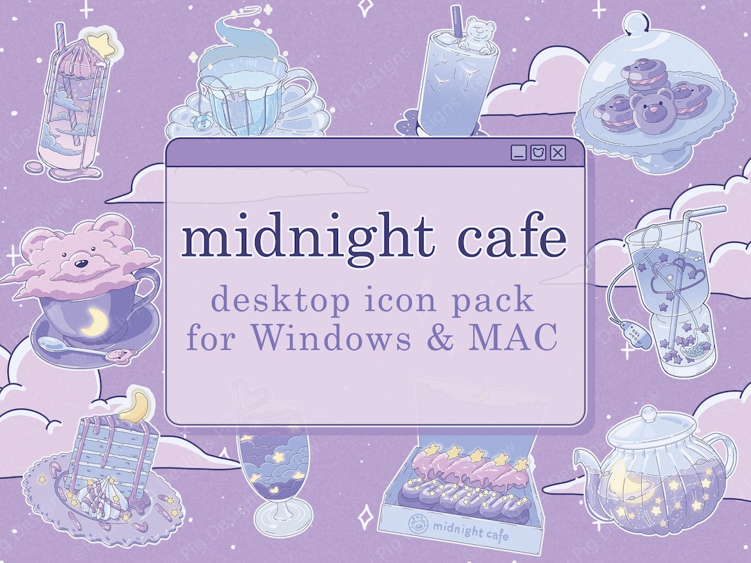 Dreamy Aesthetic Desktop Folder Icon Pack for Windows MAC - Etsy