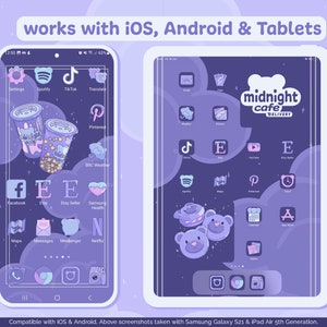 Midnight Delivery Aesthetic Icon Pack for Ios, Android & Tablet ...