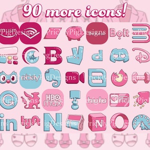 Cute Pink App Theme: Girlie Aesthetic EXPANSION Pack for Ios & Android ...