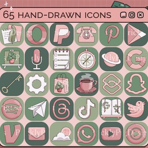 Motivational App Theme: Glow and Grow Aesthetic Icon Pack for Ios ...