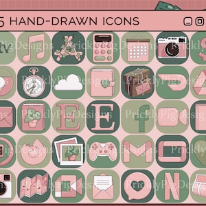 Motivational App Theme: Glow and Grow Aesthetic Icon Pack for Ios ...