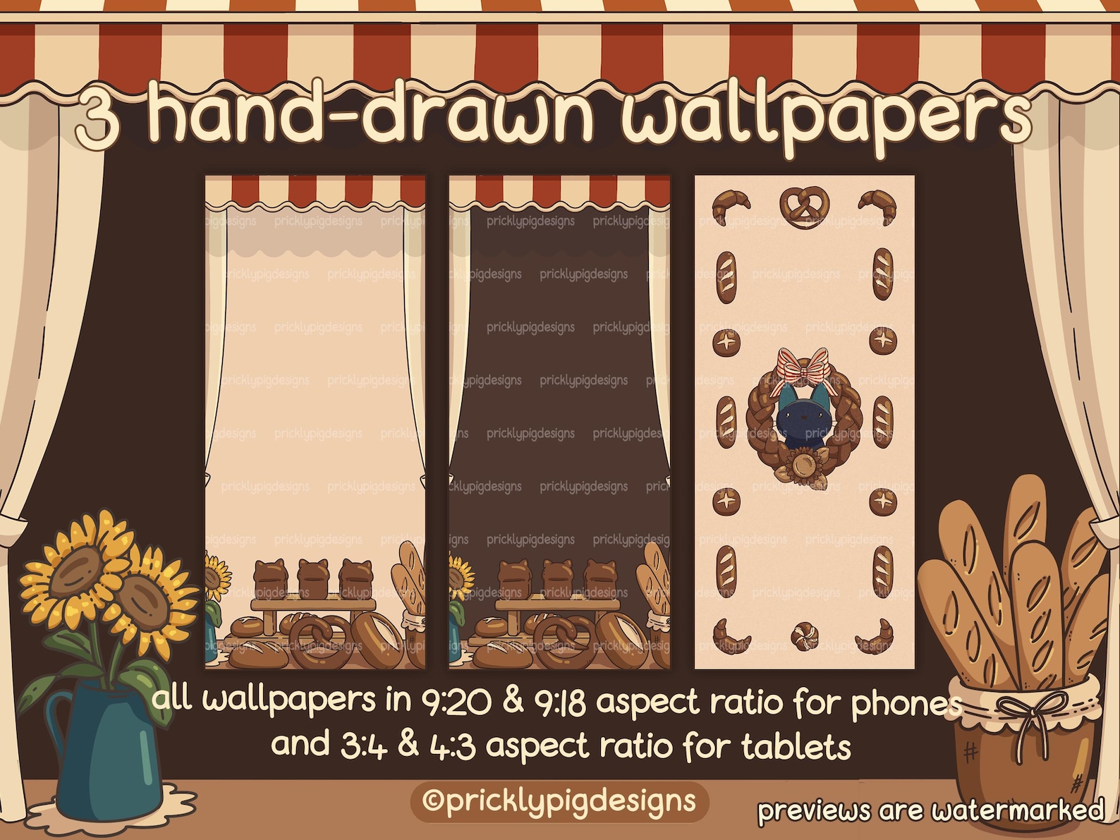 Black Cat Bakery: Cozy, Witchy Wallpapers, Icons and Widgets for Ios ...