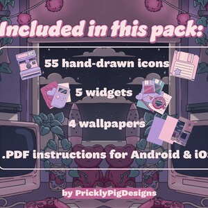 Y2K Aesthetic Icon Pack for Ios Android & Tablet Wallpapers - Etsy