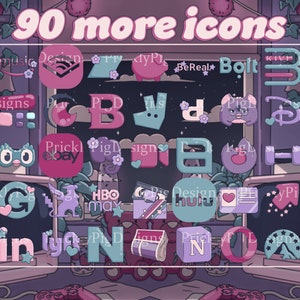 Y2K Aesthetic Icon Expansion Pack for Ios Android & Tablet Wallpapers ...