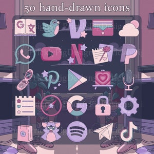 Y2K Aesthetic Icon Pack for Ios Android & Tablet Wallpapers - Etsy