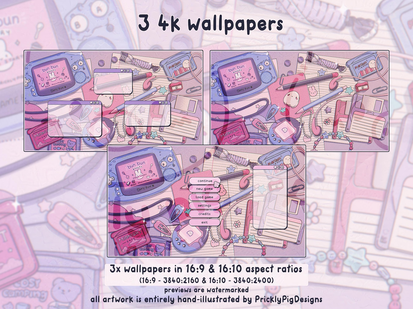 Y2K Desktop Icon Pack With 4k Wallpaper: 90s Nostalgia Gamer Theme for ...