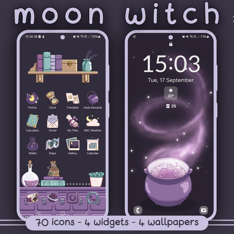Phone Icon Witch - Etsy UK