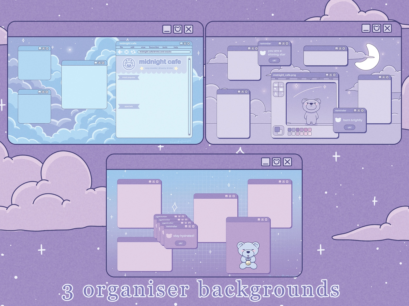 Dreamy Aesthetic Desktop Folder Icon Pack for Windows MAC - Etsy