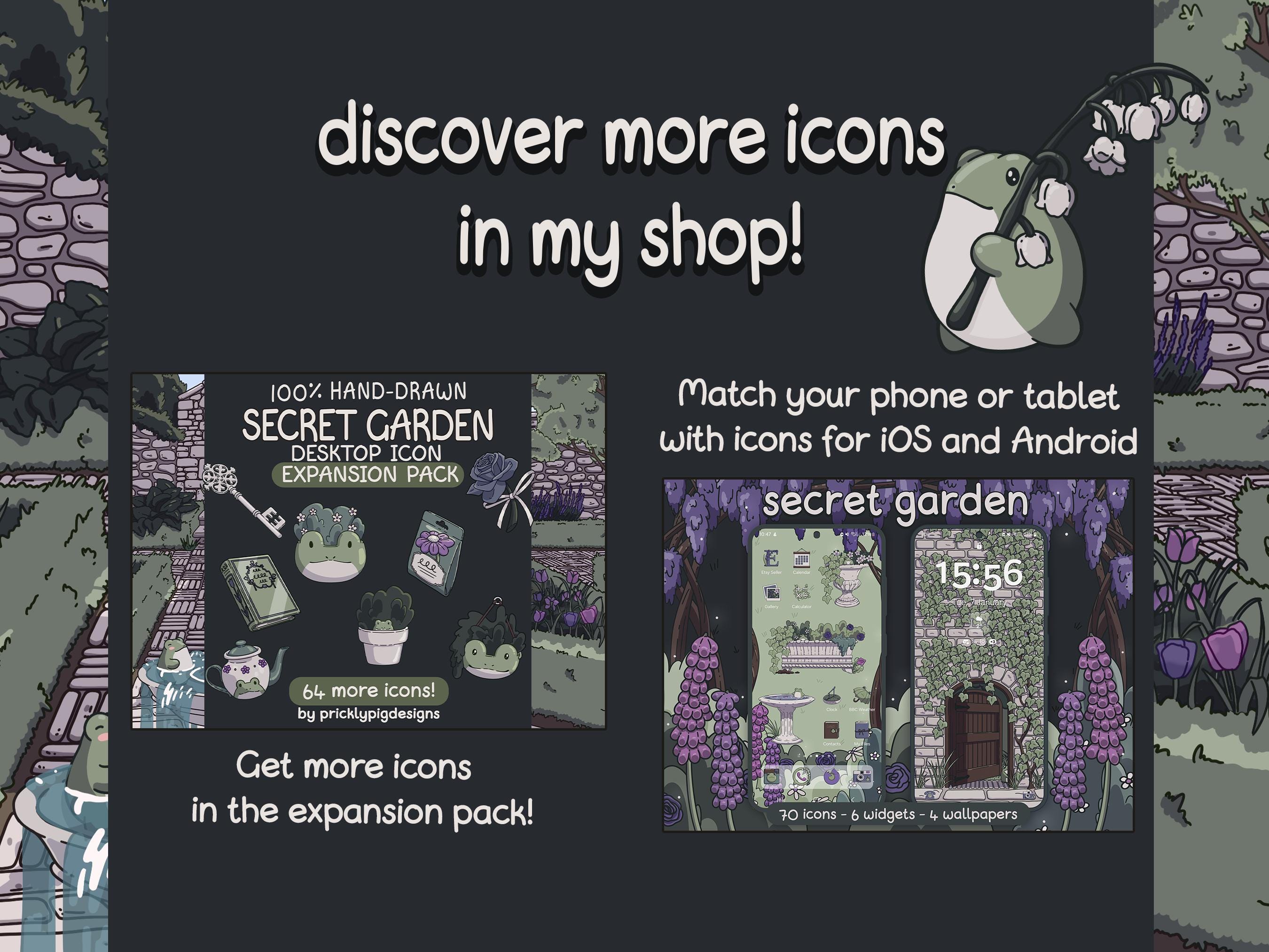 Secret Garden: Froggy Desktop Folder Icon & Live Wallpaper Pack for ...