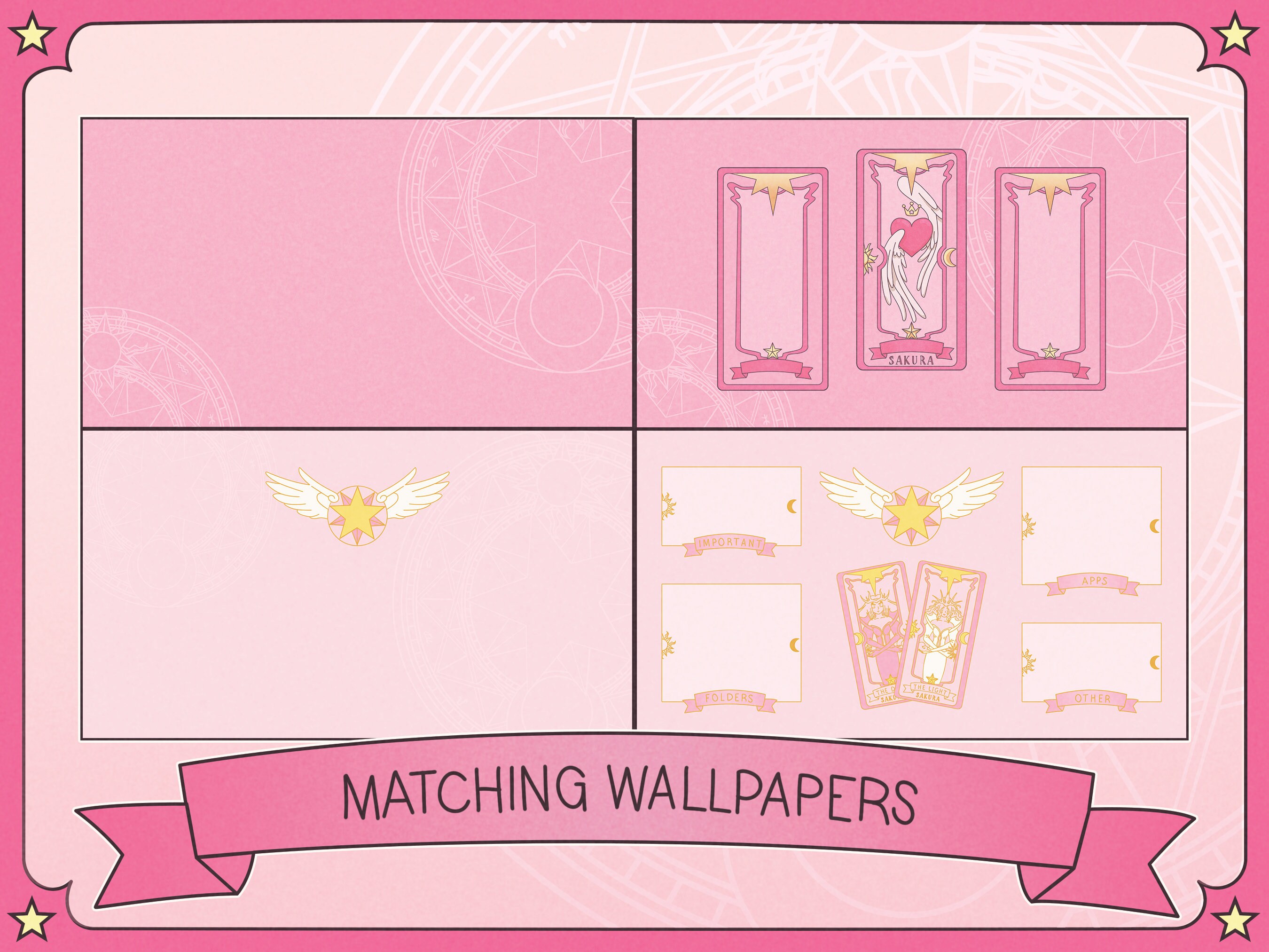 Magical Girl Aesthetic Desktop Folder Icon Pack for Windows - Etsy