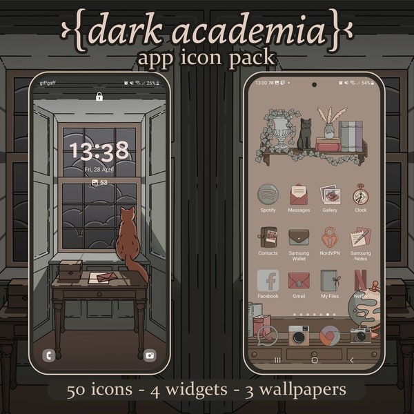 Dark Academia App Icon - Etsy Singapore