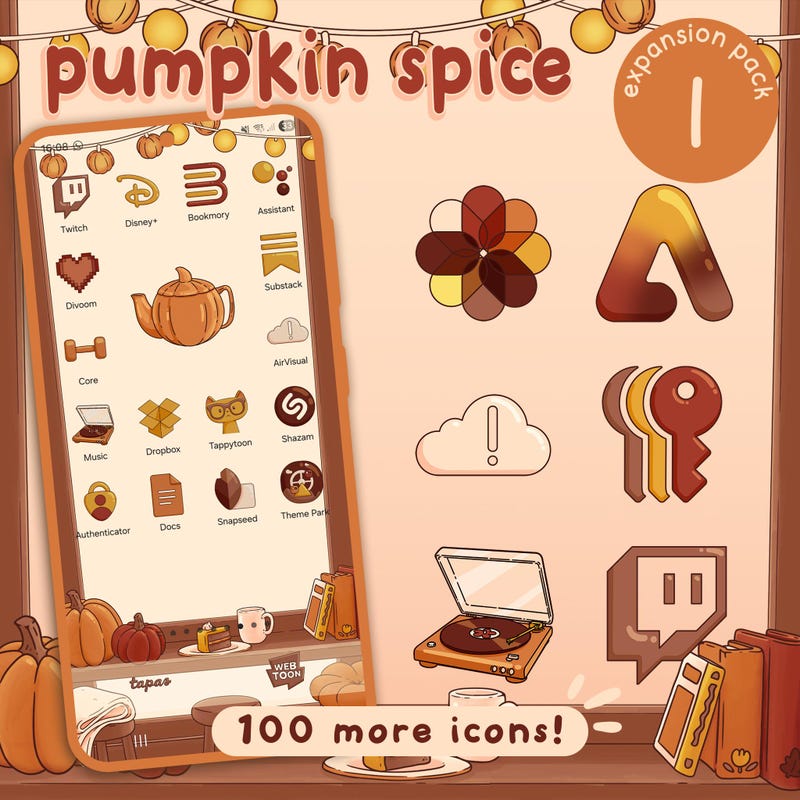 Fall App Icons - Etsy