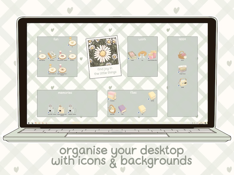 Cottagecore Desktop Icon Set: Floral Wallpaper Organizer Theme for ...