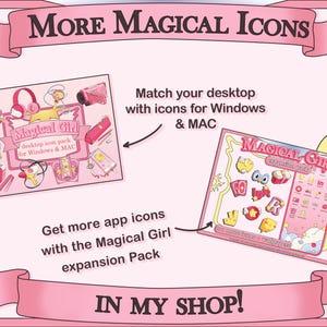 Magical Girl Anime Aesthetic Icon Pack for Ios, Android & Tablet ...