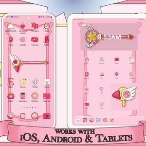 Magical Girl Anime Aesthetic Icon Pack for Ios, Android & Tablet ...